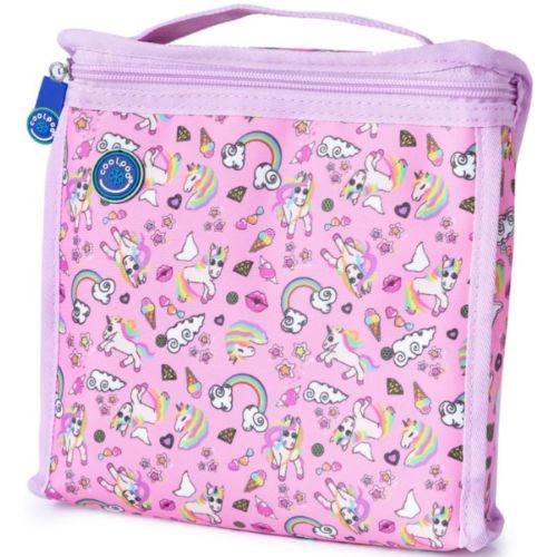 Freezable Sandwich Bag Insulated Portable Food Carrier W/ Zip Closure